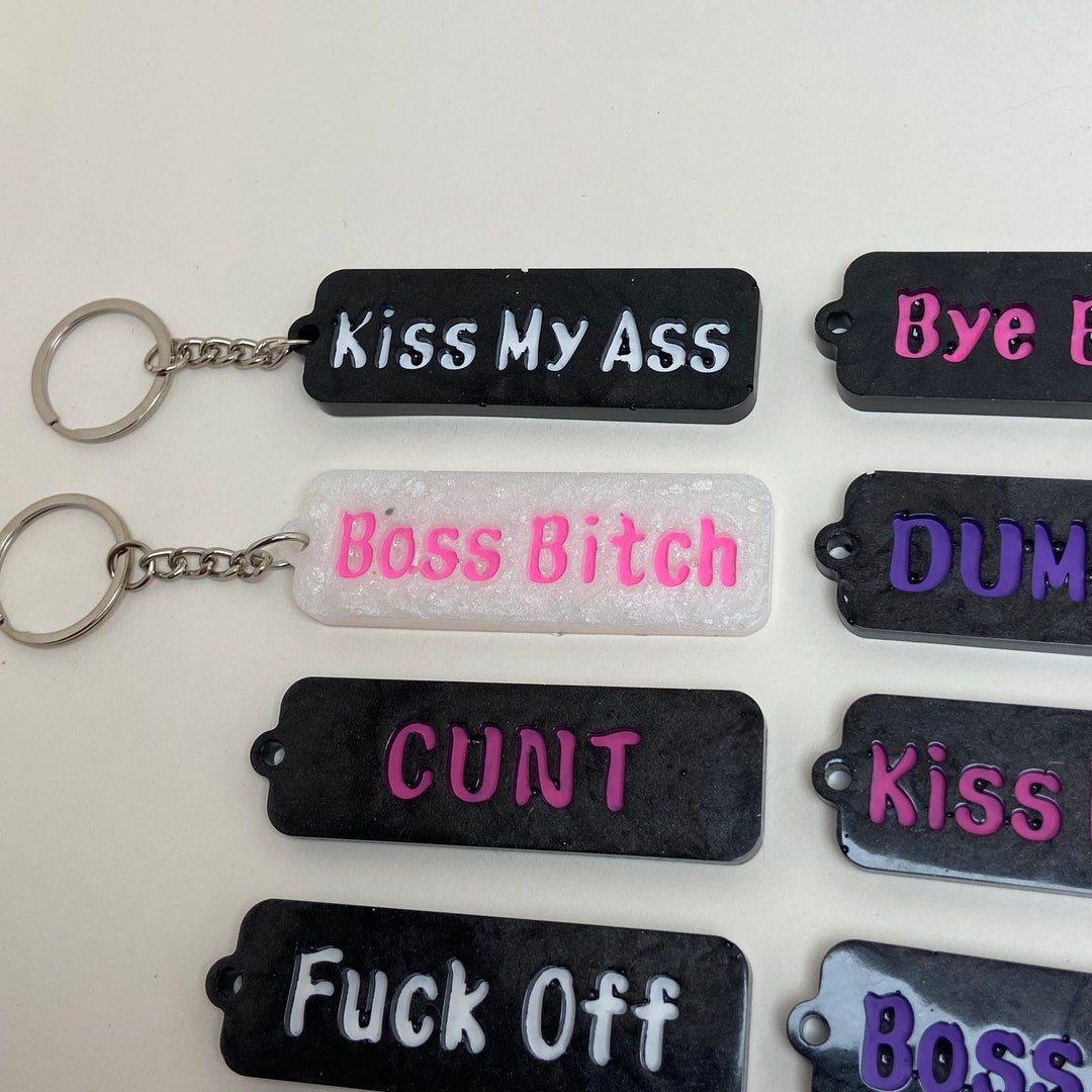 Cuss Word Keychains - Etsy