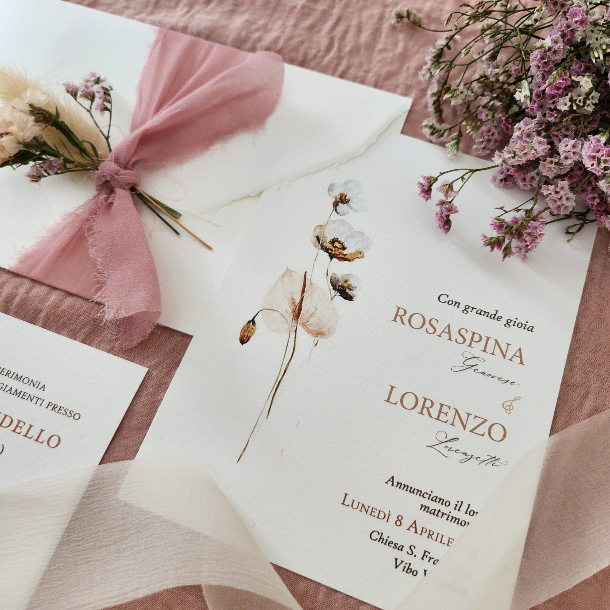 Wedding Invitations, Wedding Invitations, Antique Pink Wedding ...