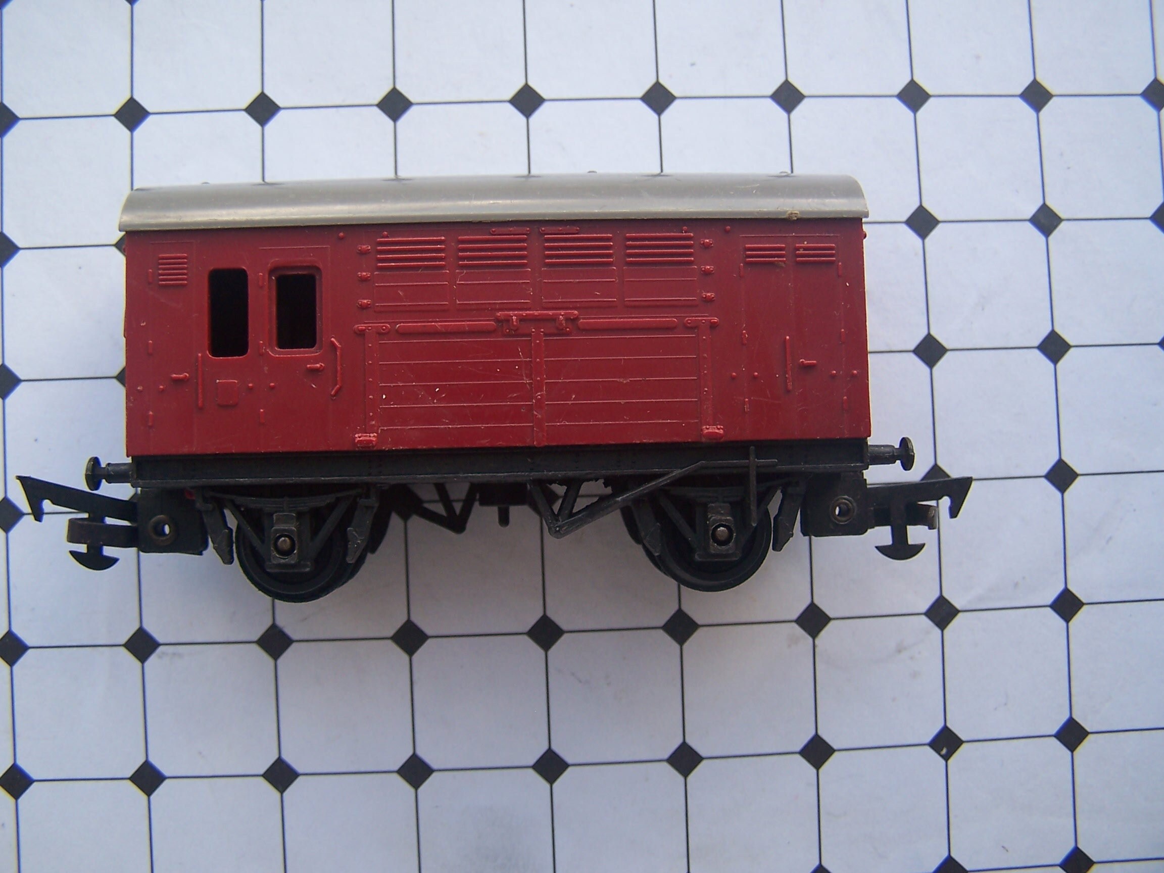 Model Railway Tri-ang Horse Box Wagon R123 Brown OO - Etsy