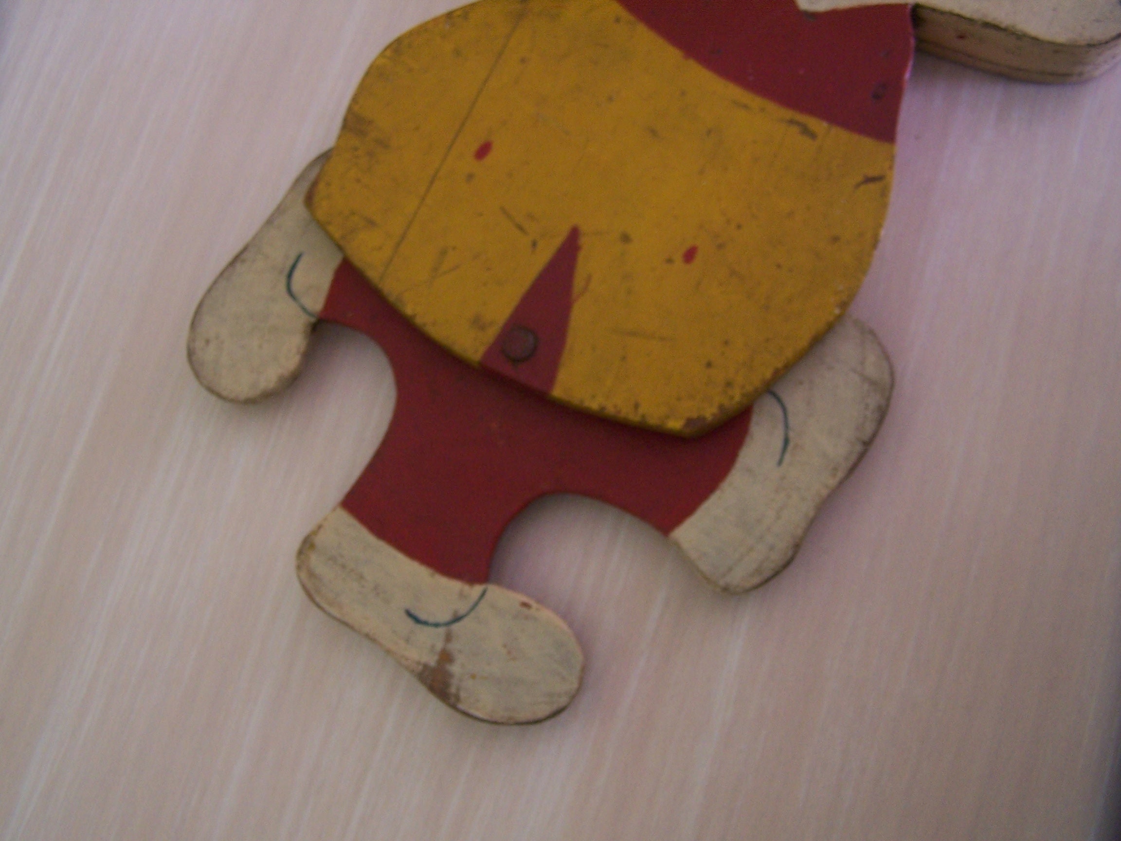 Mickey Mouse Wooden Push Along Walking Toy Rare Attic - Etsy