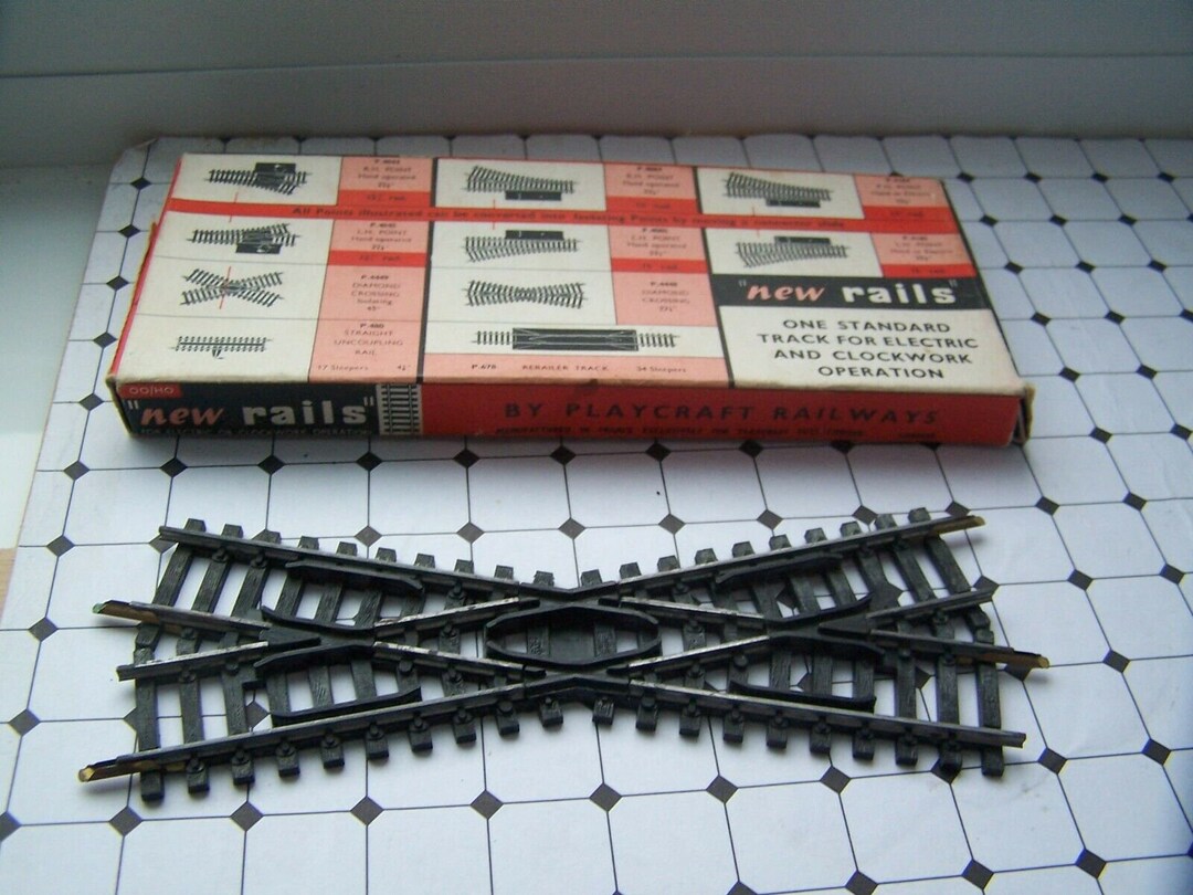 Model Railway, Diamond Crossing, Railway Track, Playcraft, OO Gauge ...
