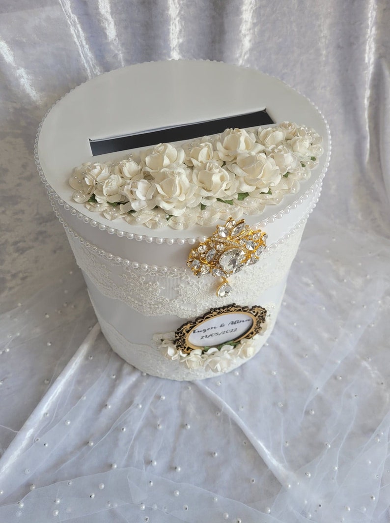 Wedding Card Box, Gold Card Box, White Card Box, Gift Card Holder Box ...