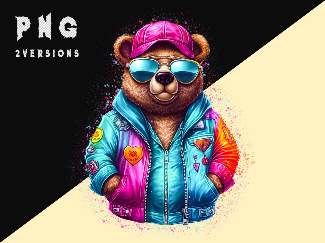 Dope Bear PNG T Shirt Sublimation Digital Download. - Etsy