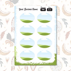 Sticker Frame Templates for Canva Bundle of 10 Pages With Drag and Drop ...