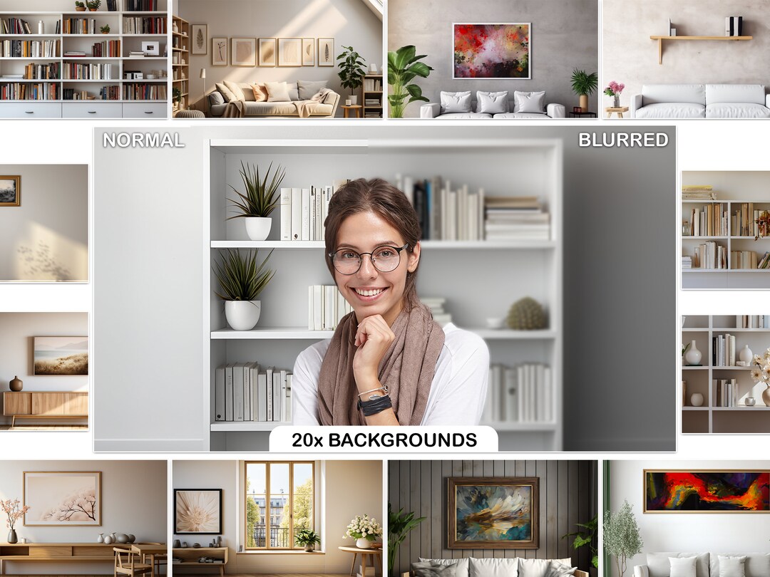 20x Zoom Backgrounds Backgrounds for Virtual Meetings Blurred Version ...