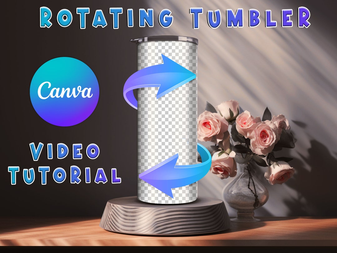 20oz Rotating Tumbler for Canva 10 Realistic Tumbler Mockups - Etsy