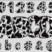 Cow Hide Doodle Alphabet Letters Cow Hide Print Letters Doodle ...