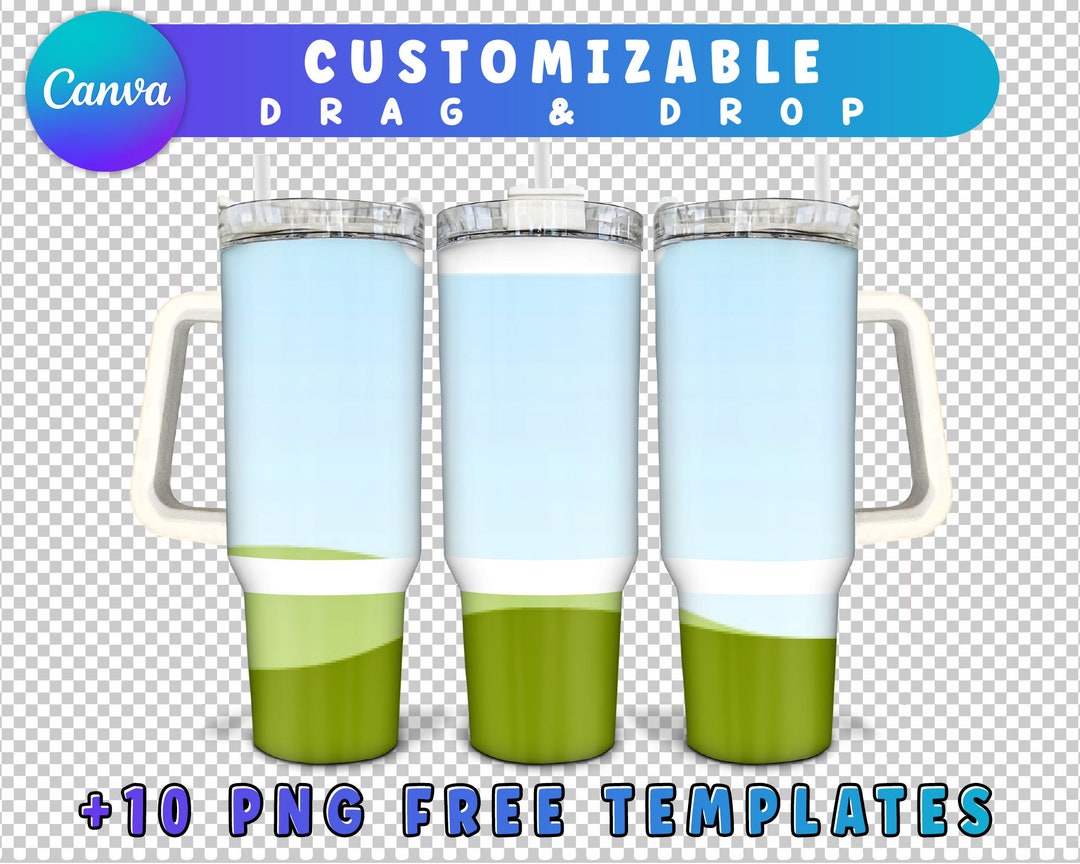 40oz Customizable Tumbler Editable Canva Tumbler Canva - Etsy