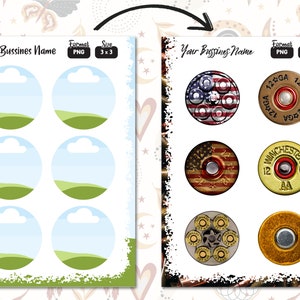 Sticker Frame Templates for Canva Bundle of 10 Pages With Drag and Drop ...