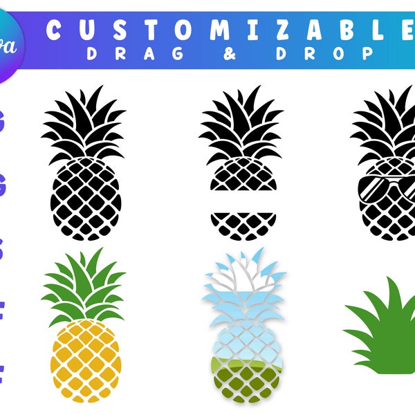 Pineapple Topper Svg - Etsy