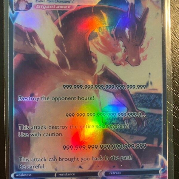 Ultra Charizard Gx Tag Team - Etsy