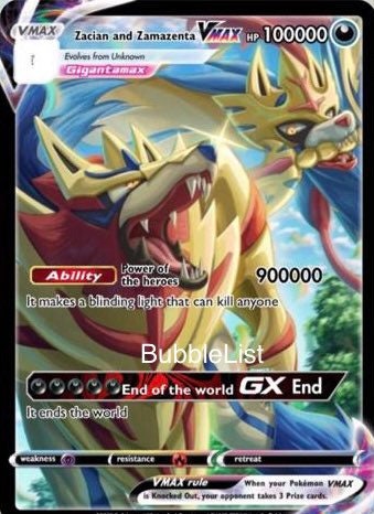 Zacian Zamazenta Gx Pikachu Ash Vmax Gaming Shining Gx Ex M | Etsy