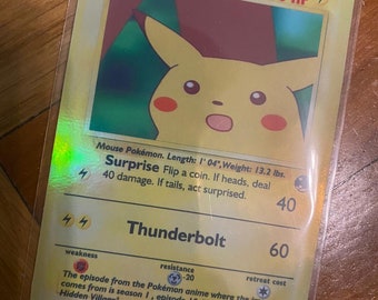 Pichu Pikachu Ash Vmax Gaming Shining Gx Ex M Mega Ultra - Etsy