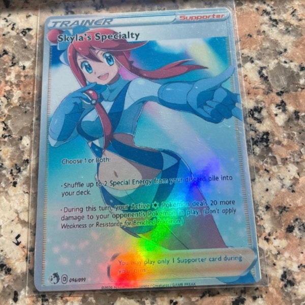 Skyla Trainer Card Full Art - Etsy UK