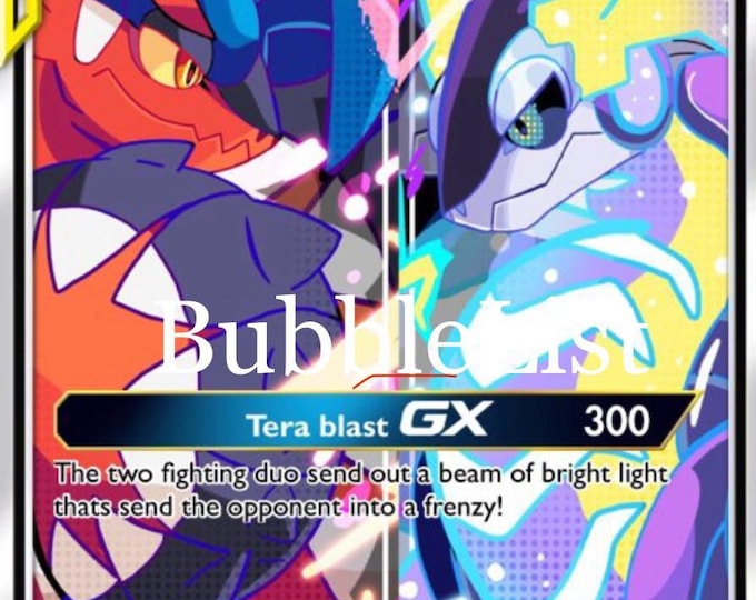 Koraidon Miraidon Pikachu Ash Vmax Gaming Shining Gx Ex M Mega Ultra ...