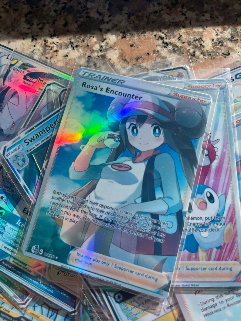 Rosa's Encounter Trainer Pikachu Vmax Gaming Shining Gx Ex M Mega Ultra ...