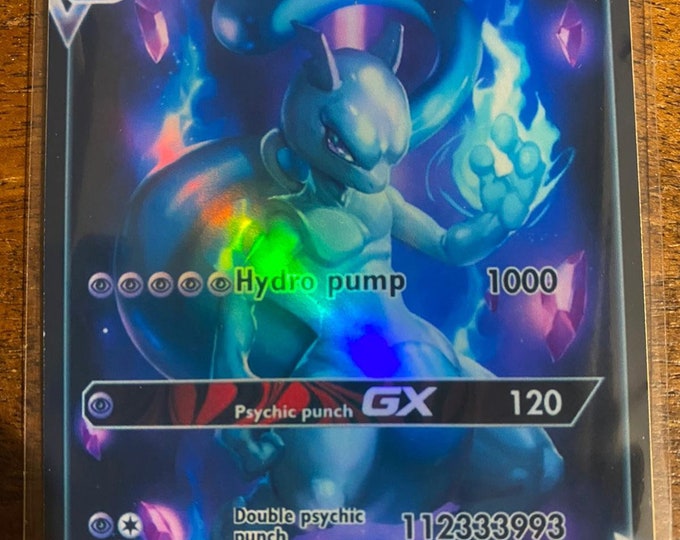 Mewtwo Vmax Gaming Shining Gx Ex M Mega Ultra Pokemon Gx Ex Card Custom ...
