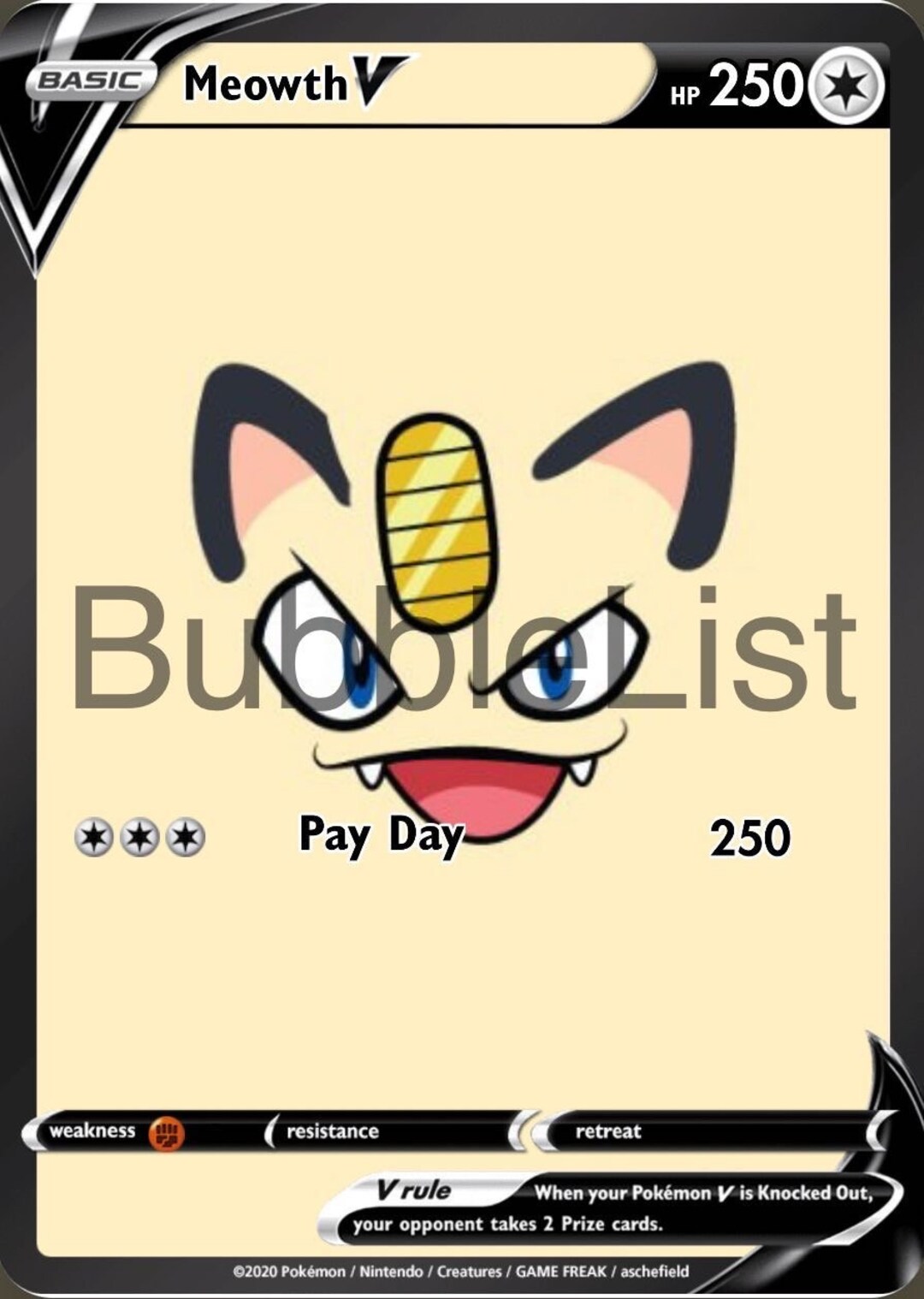 Meowth Face Team V Ash Vmax Gaming Shining Gx Ex M Mega Ultra - Etsy