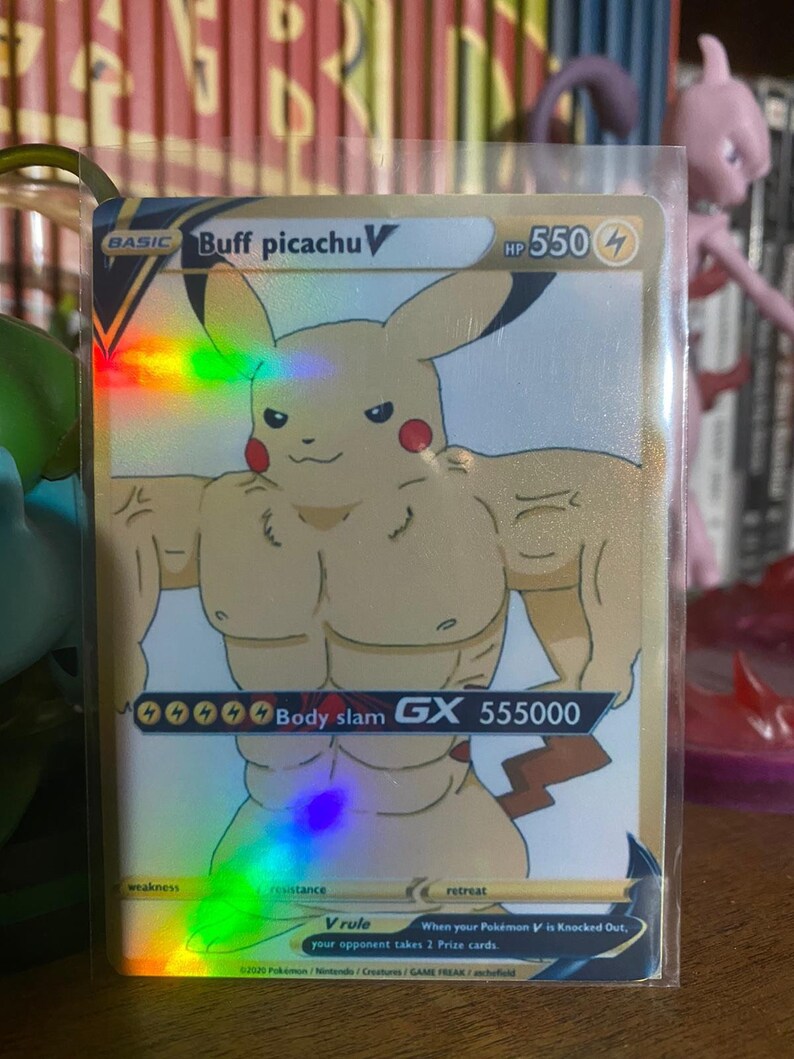 Pikachu buff team V ash Vmax gaming shining gx ex m mega ultra - Etsy ...