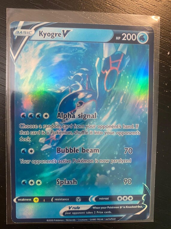 Alpha Kyogre Pokemon Card Ex