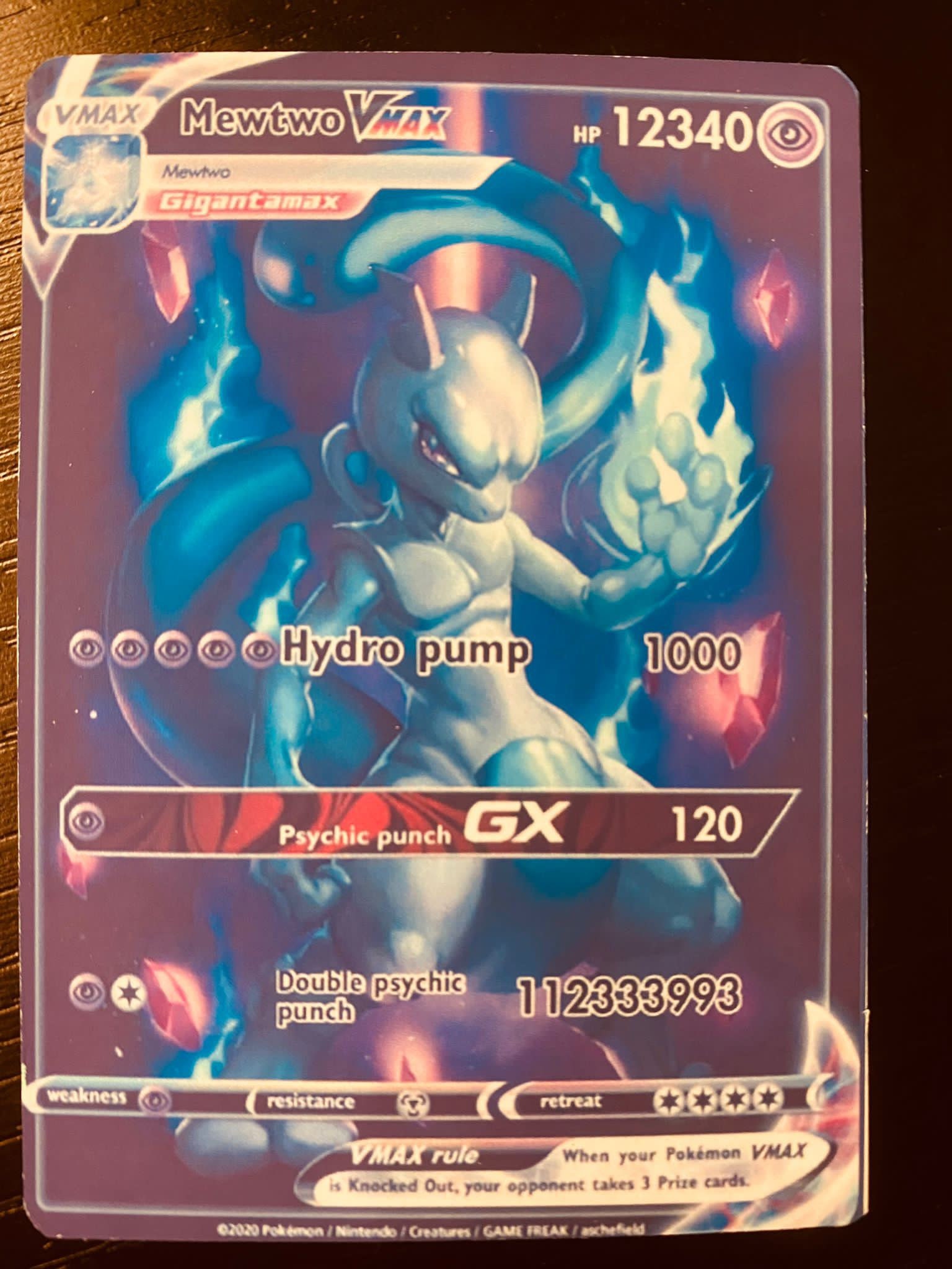 Mewtwo Vmax Gaming Shining Gx Ex M Mega Ultra Pokemon Gx Ex - Etsy
