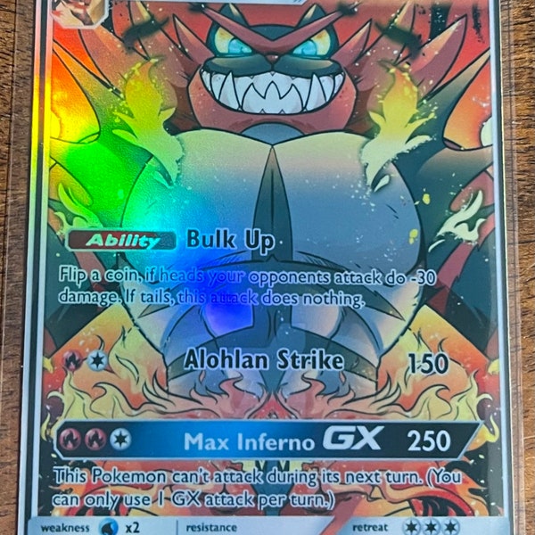 Incineroar Vmax - Etsy UK