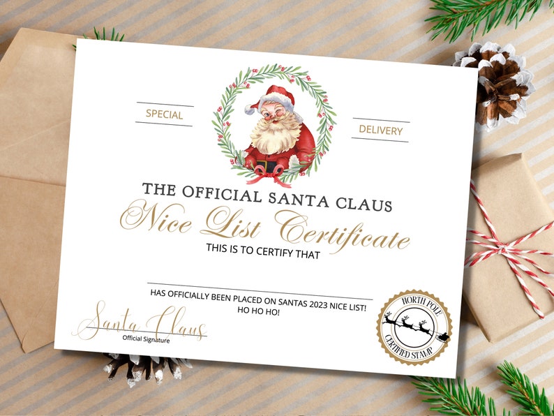 EDITABLE Official Santa Claus Letter Bundle Christmas Letter and ...