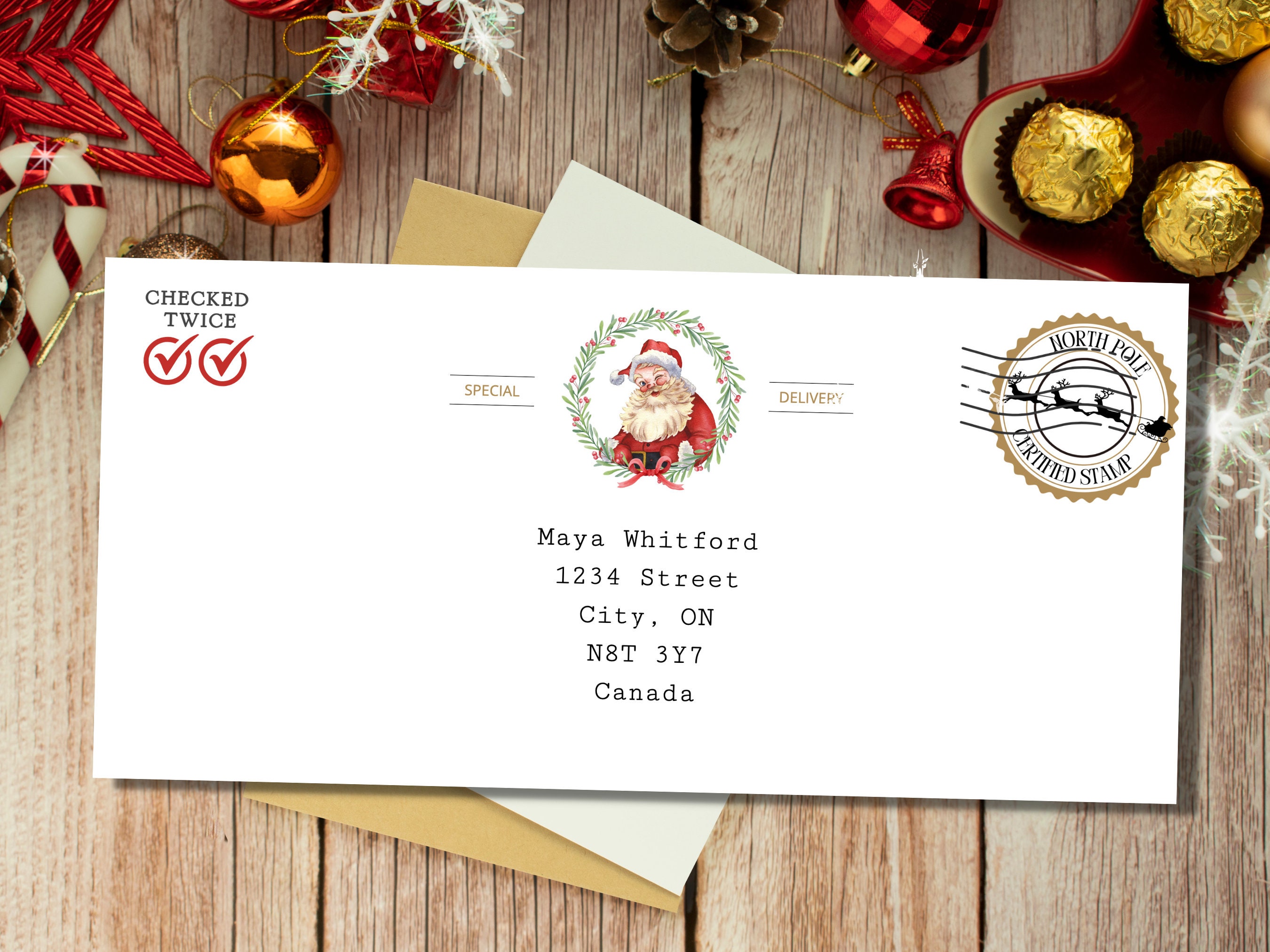 EDITABLE Official Santa Claus Letter Bundle Christmas Letter and ...