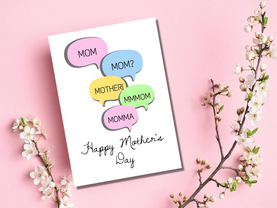 PRINTABLE Mother's Day Card Funny Card for Mom Cute Card for Mother ...