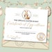 PRINTABLE Official Easter Bunny Certificate From the Desk of the Easter ...