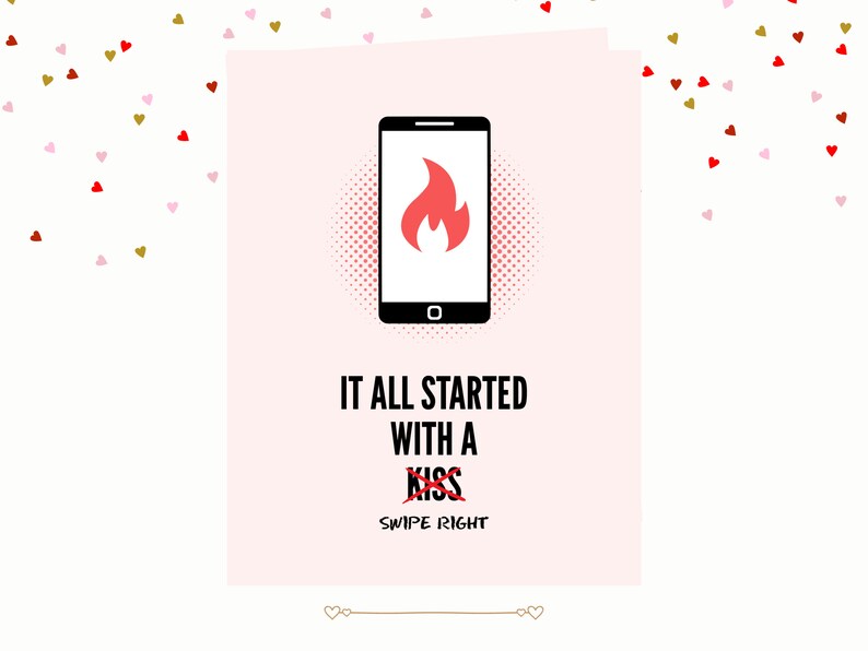 PRINTABLE Funny Anniversary Card Online Dating Card It All - Etsy