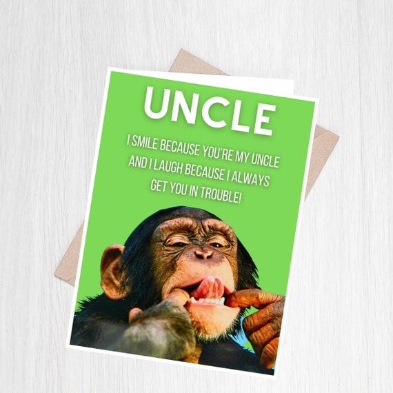 Birthday Card / Funny Birthday Card / Uncle Card / Funcle Card | Etsy