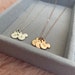 Dainty Mouse Necklace With Initial 14K Gold Filled - Etsy