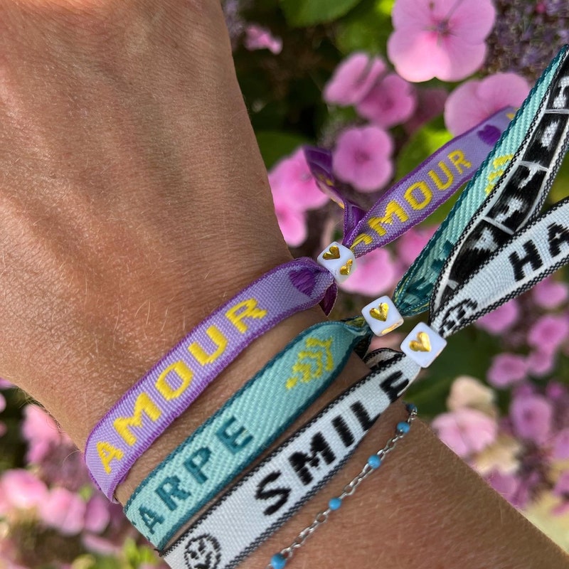 Bracelet With Text - Etsy