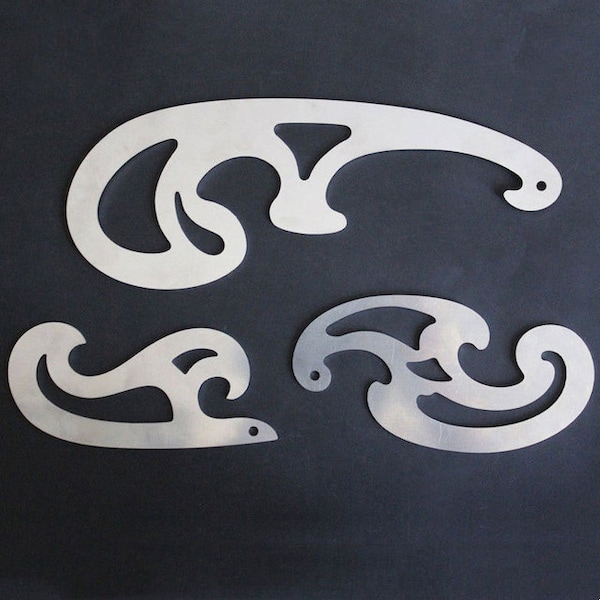 Metal French Curve Set - Etsy