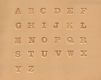Leather Alphabet Stamp Set | Etsy