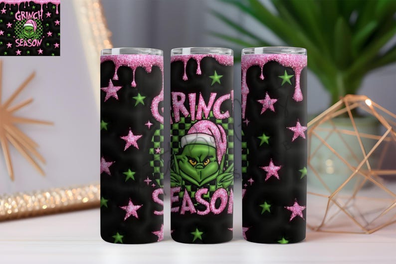 Grinch Season 20oz Tumbler - Etsy