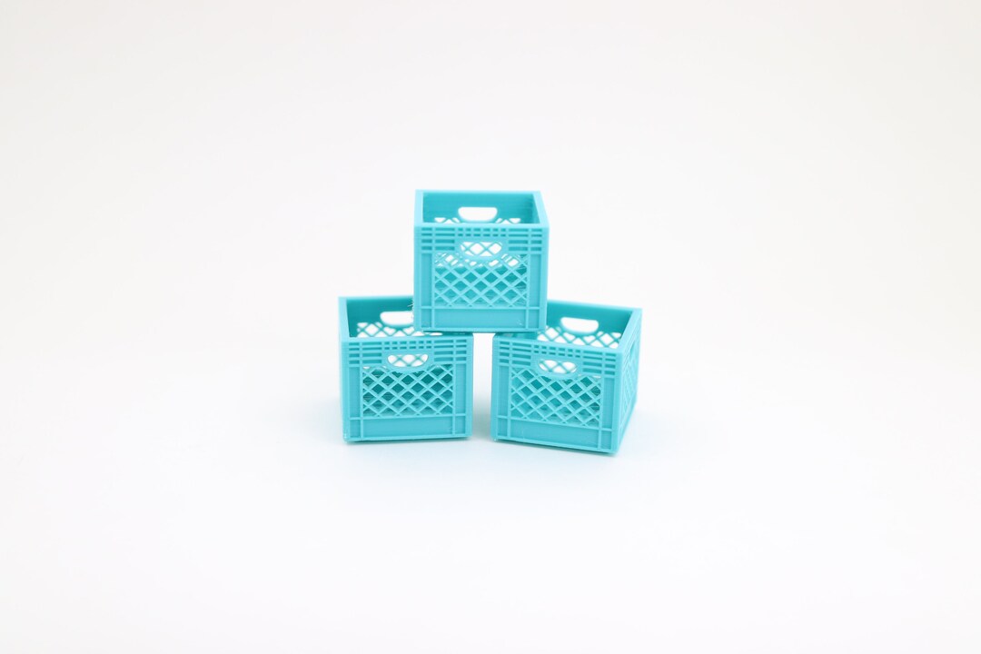 Mini Milk Crate Prop Display PACK OF 3 / Miniature / Storage ...