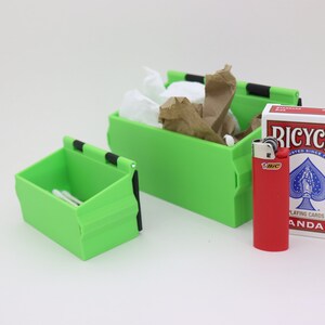 Mini Dumpster Desk Organizer Colorful Miniature Office Storage Trash ...