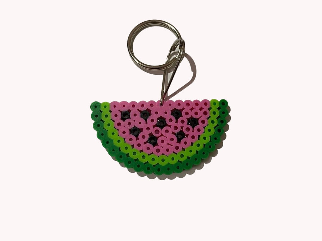 Watermelon Keychain Perler Beads - Etsy