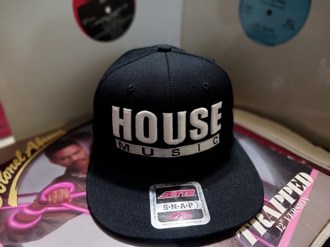3D Puff Snapback House Music Hat - Etsy