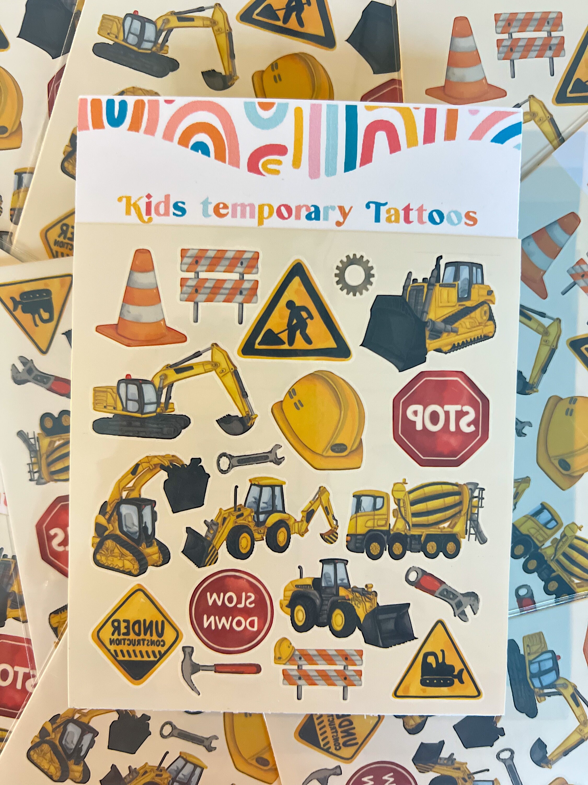 Dozer Tattoo, Construction Tattoos, Construction Party - Etsy