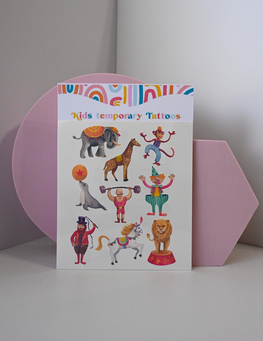 Circus Temporary Tattoos - Etsy