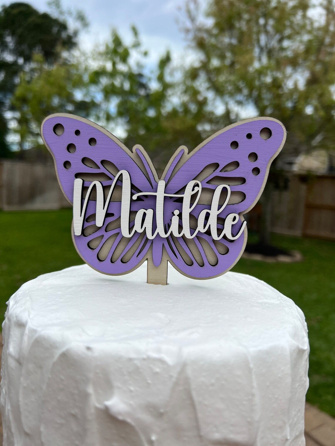 Butterfly Cake Topper Personalized Cake Topper - Etsy