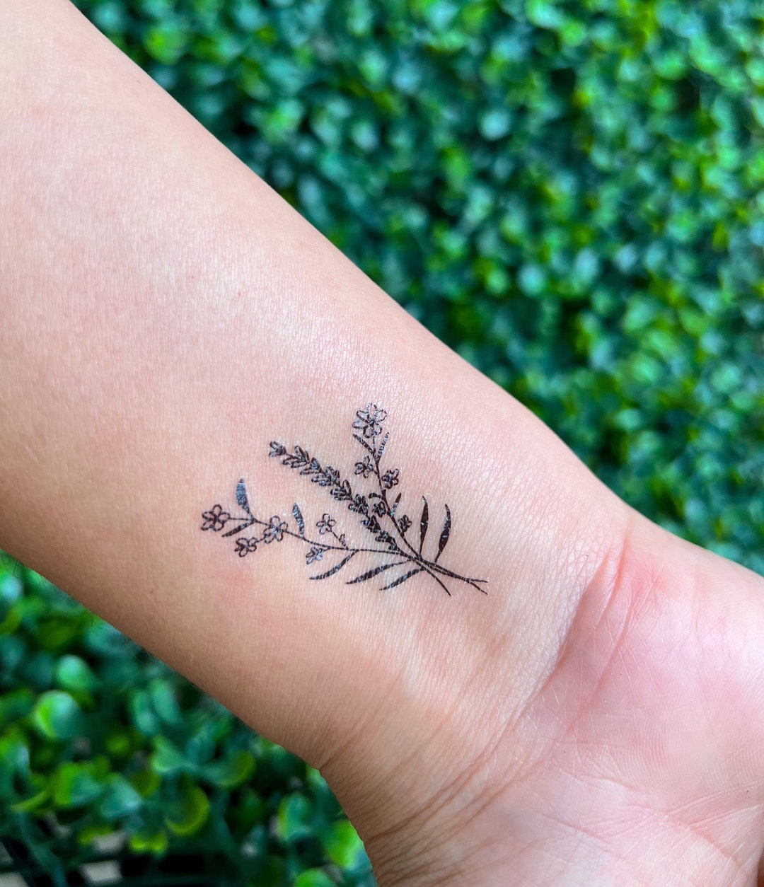 Flowers Temporary Tattoos, 4 Bouquet Tattoos - Etsy