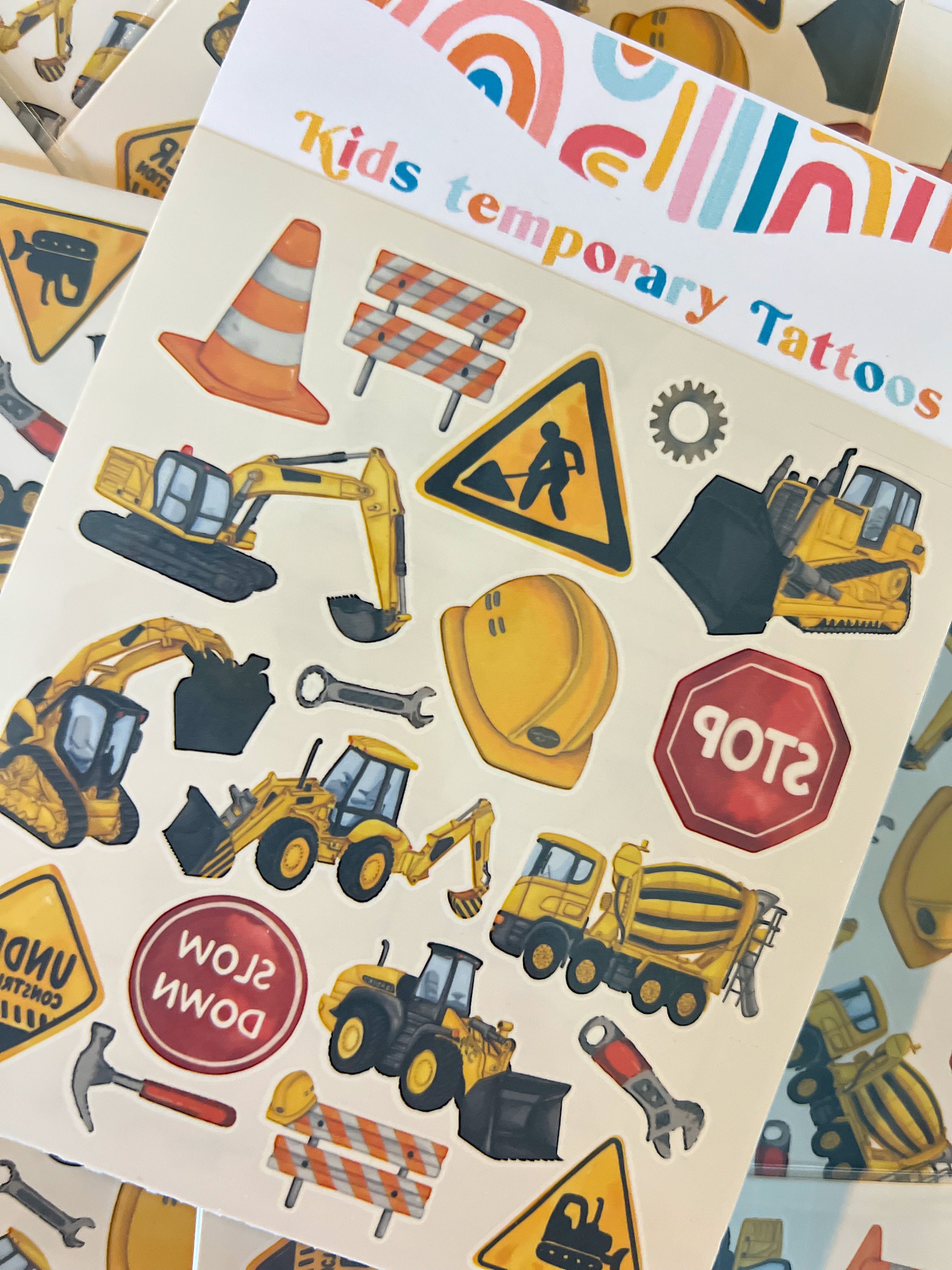 Dozer Tattoo, Construction Tattoos, Construction Party - Etsy