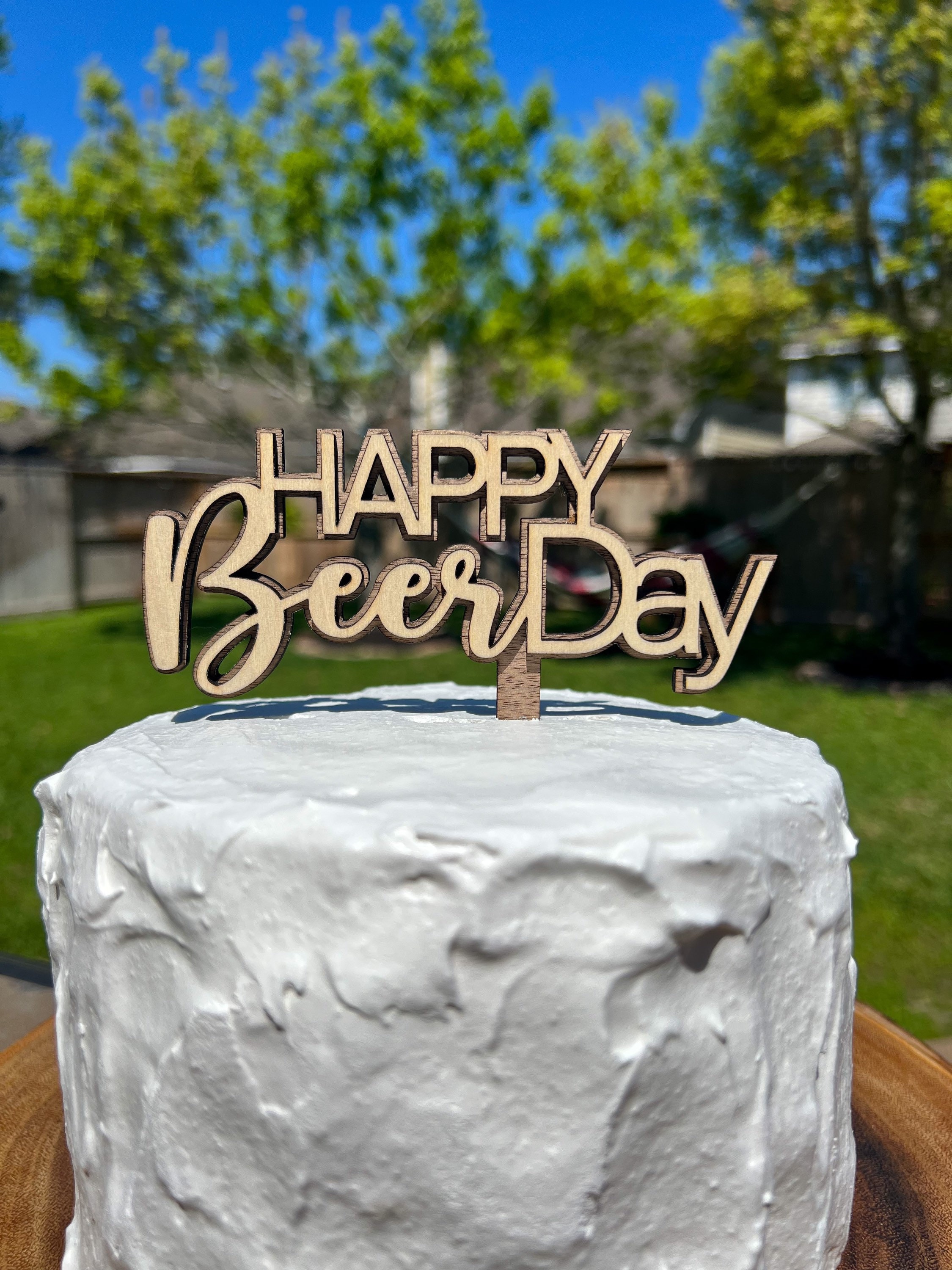 Happy Birthday Beer Cake