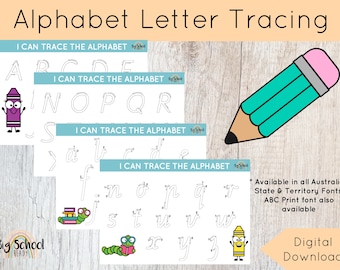 Printable Dotted Alphabet Letters Tracing Page, Handwriting Practice ...