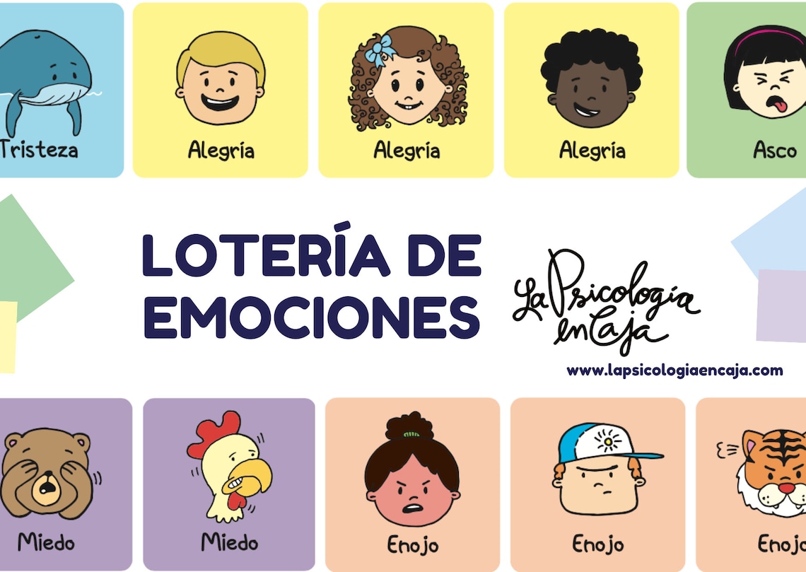 Lotería De Emociones | Etsy
