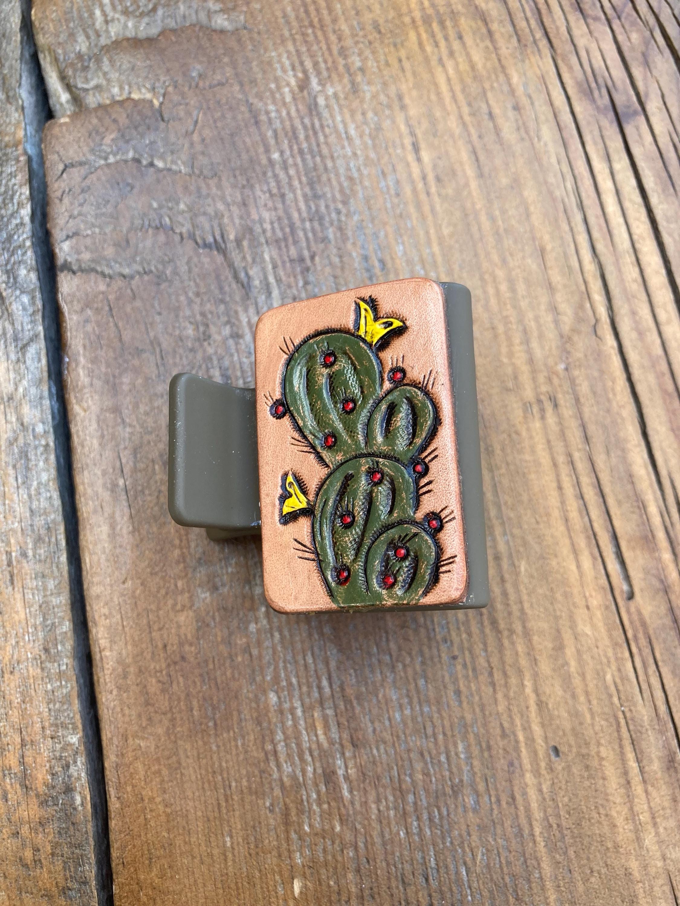 2” Claw Clip With Hand Tooled Leather - Etsy